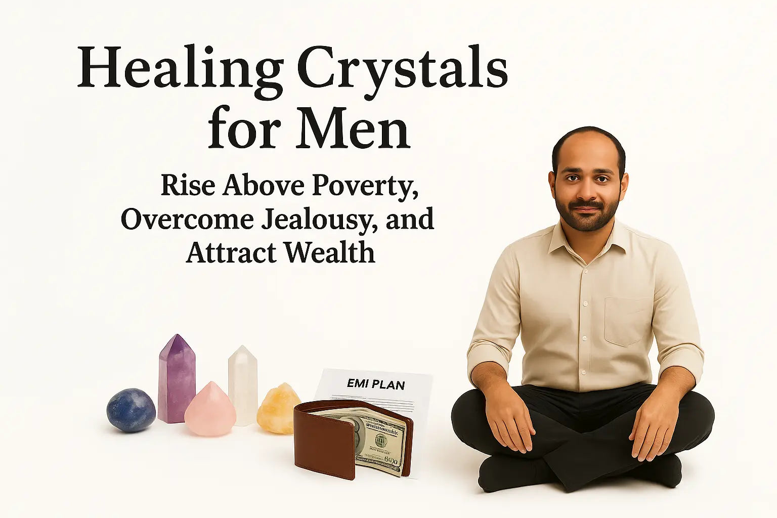 Healing Crystals for Men: Rise Above Poverty, Overcome Jealousy, and A ...