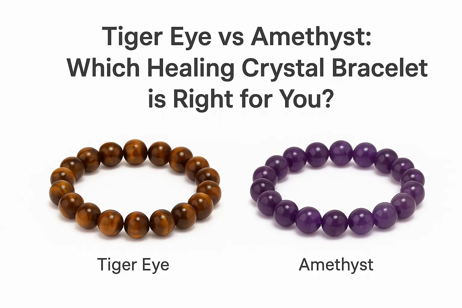 Tiger Eye vs Amethyst: Which Healing Crystal Bracelet is Right for You ...